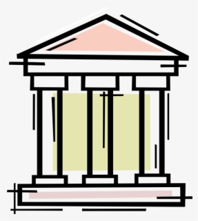 Vector Illustration Of Financial Banking Institution , Free Transparent ...