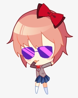Doki Doki Literature Club Chibi Sprites , Free Transparent Clipart ...