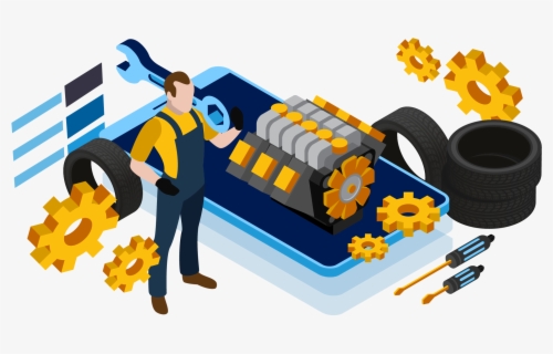 Mobile Mechanic - Illustration , Free Transparent Clipart - ClipartKey