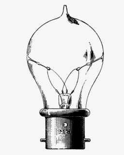 Mahalo - Vintage Light Bulb Illustration , Free Transparent Clipart ...