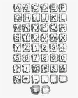 Clip Art Cube Font - Ice Cube Letters , Free Transparent Clipart ...