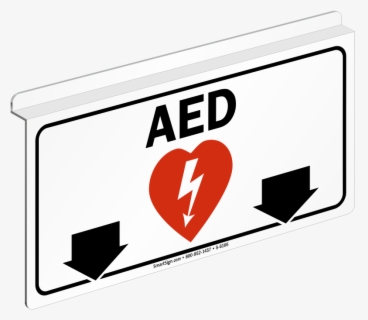 Directional First Aid Signs - Aed Signage Arrow , Free Transparent ...