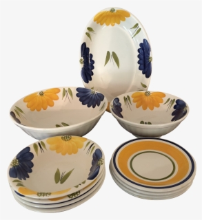 Clip Art Italian Maxam Daisy Dinnerware - Ceramic , Free Transparent ...