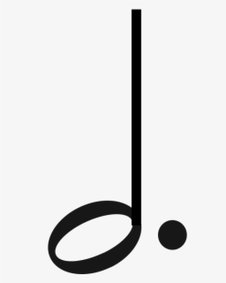 Dotted Half Note Symbol , Free Transparent Clipart - ClipartKey