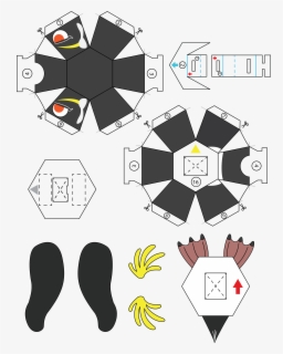 Clip Art Resultado De Imagen Para - Paper Penguin Bomb Template , Free ...