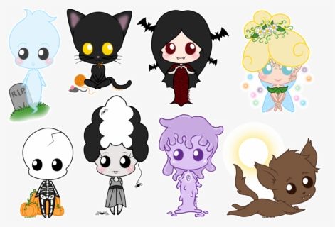 Drawing Halloween Day Chibi , Free Transparent Clipart - ClipartKey