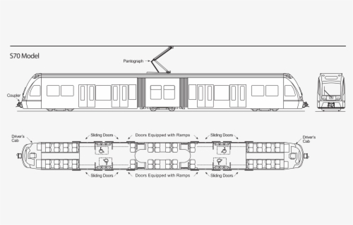 Train Drawing Side View - Siemens S70 , Free Transparent Clipart ...