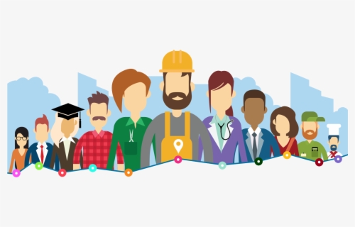 Transparent Market Clipart - Different Jobs Cartoon Png , Free ...