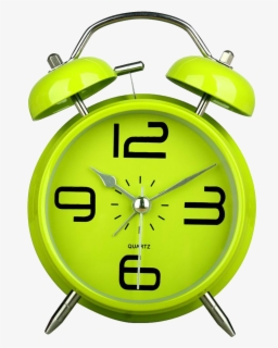 Green Alarm Clock Png Clip Art - Different Types Of Clocks And Watches ...