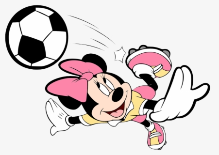 Mickey And Minnie Mouse Soccer , Free Transparent Clipart - ClipartKey