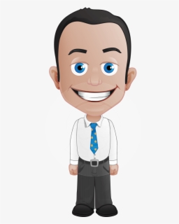 Businessman Clipart Male Character - Animated Simple Man , Free ...