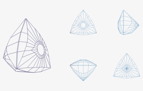 Drawing Gemstones Eye - All Seeing Eye Facet Diagram , Free Transparent ...