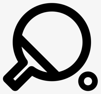 Ping Pong Racket And Ball - Ping Pong Icon , Free Transparent Clipart ...