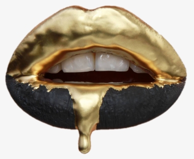 Lips Png Gold - Transparent Background Gold Lips , Free Transparent ...