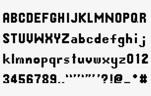 Pixel Font , Free Transparent Clipart - ClipartKey