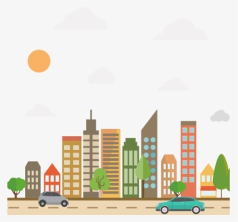 A Vector Road - City Building Vector Png , Free Transparent Clipart ...