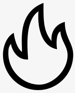 Fire Symbol Black And - Clipart Candle Flames , Free Transparent ...