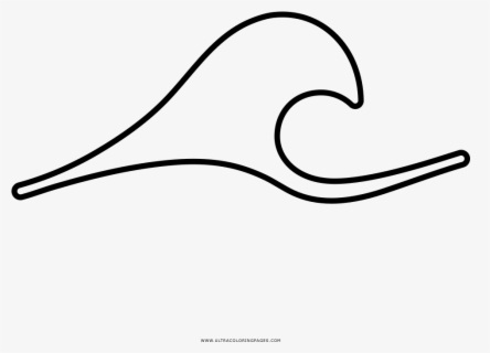 Wave Coloring Page - Dibujo De Ola Para Colorear , Free Transparent ...