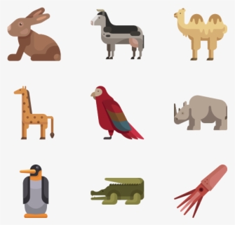Animal Icon Set - Transparent Zoo Animal Icons , Free Transparent ...
