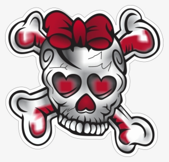 Vector Girl Skull - Girly Skull Clip Art , Free Transparent Clipart ...