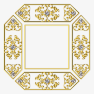 Square Gold Frame Png - Motif , Free Transparent Clipart - ClipartKey
