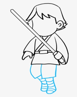 How To Draw Luke Skywalker - Luke Skywalker Drawing Easy , Free ...