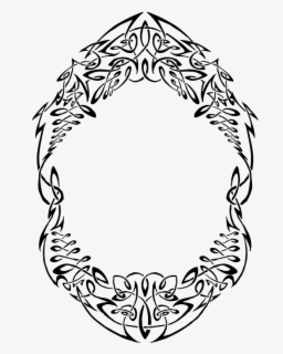 Borders Drawing Fancy - Fancy Vine Circle Border , Free Transparent ...