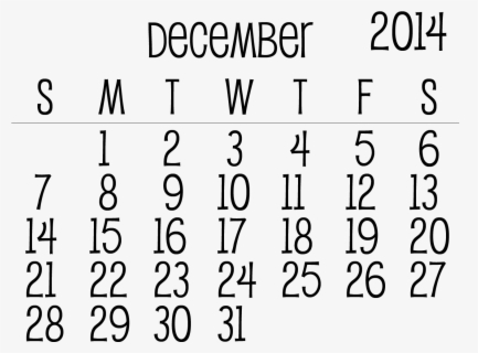 Transparent Calendar Vector Png - Number , Free Transparent Clipart ...