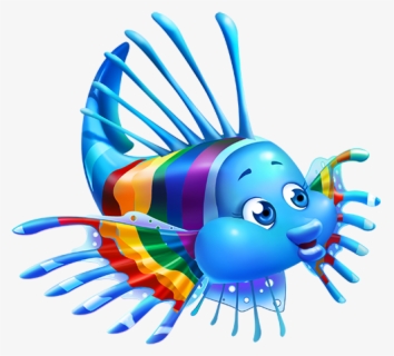 Free Rainbow Fish Clip Art with No Background - ClipartKey