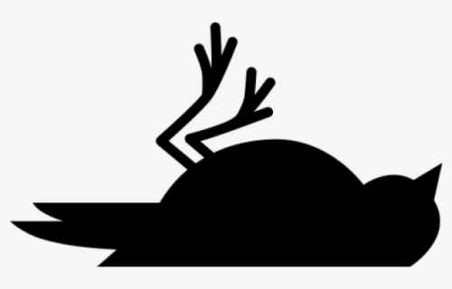 Dead Bird Silhouette , Free Transparent Clipart - ClipartKey