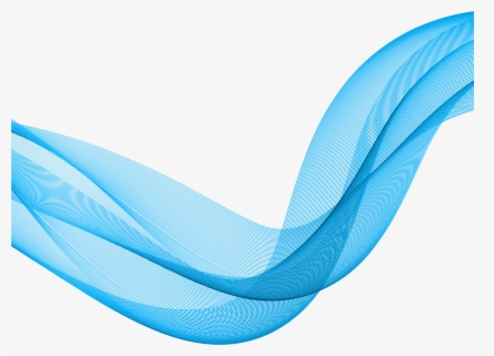 Curved Lines Decoration Background Transparent Png - Blue Background ...