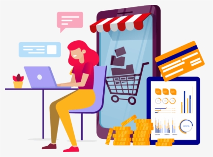 Woodblock, Customer, Shopping, Merchant, Shopkeeper - Clip Art , Free ...