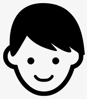 Boy Face Clipart Png , Png Download - Black And White Clipart Face ...