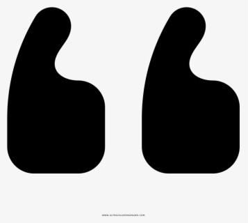 Quotation Marks Coloring Page , Free Transparent Clipart - ClipartKey