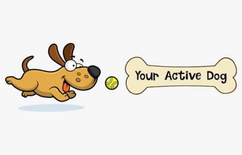 Cropped Your Active Dog Logo - Cartoon , Free Transparent Clipart ...