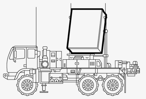 Vector Illustration Of Airport Radar Object Detection - Radar Line Art ...
