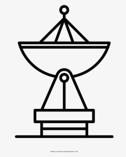 Radar Coloring Page - Radar Station Drawing , Free Transparent Clipart ...