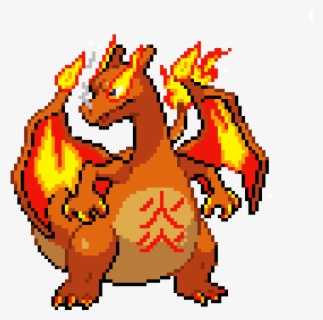 Pokemon Pixel Art Charizard Clipart , Png Download - Charizard Pixel ...