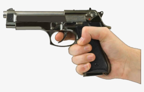 Hand Holding Gun Transparent , Free Transparent Clipart - ClipartKey