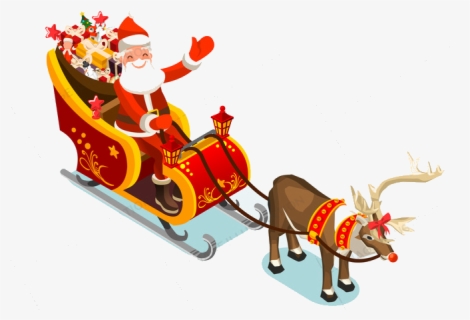Clip Art Santa And Rudolph Clipart , Free Transparent Clipart - ClipartKey