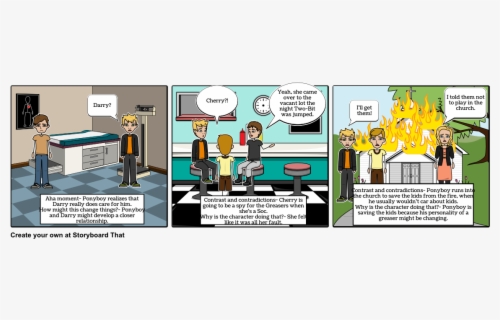 The Outsiders Chapter Storyboard - Cartoon , Free Transparent Clipart ...