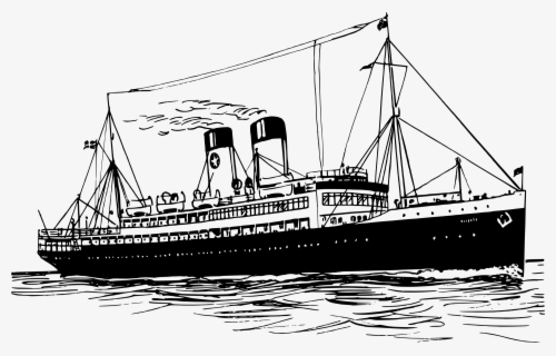 Clipart Freeuse Download Steamboat Drawing Riverboat - Paddle Steamer ...