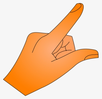 Clipart Pointing Finger Orange , Free Transparent Clipart - ClipartKey