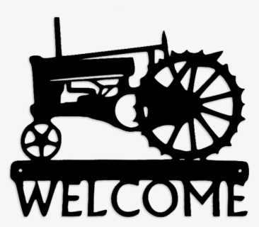 Tractor John Deere - Cow Welcome Sign , Free Transparent Clipart ...