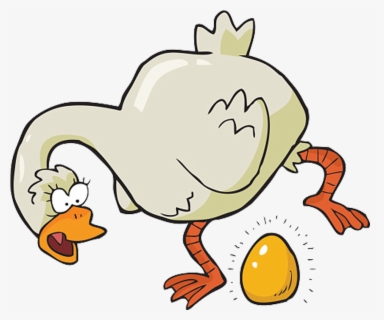 The Goose That Laid The Golden Eggs Hen Duck - Golden Egg Transparent ...