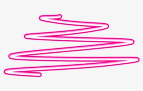 Photohop Neon Light Download - Neon Pink Squiggly Line , Free ...