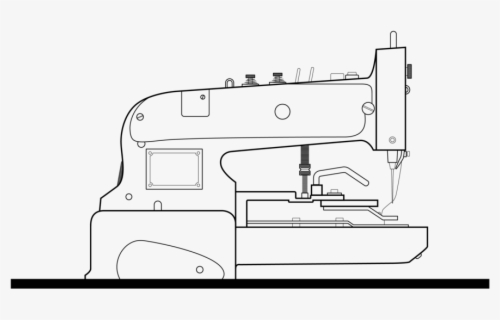 Sewing Machine With Table Drawing , Free Transparent Clipart - ClipartKey