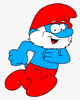 Smurf Running , Free Transparent Clipart - ClipartKey