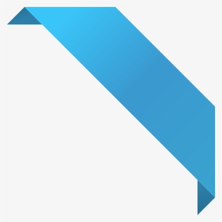 Ribbons Vector Corner - Blue Corner Ribbon Png , Free Transparent ...