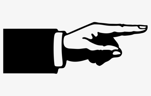 Download Pointing Finger Silhouette - ClipartKey